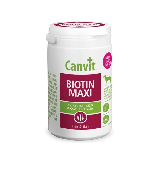 CANVIT Dog Biotin Maxi 230 g doplněk pro kůži a srst psů velkých plemen ...