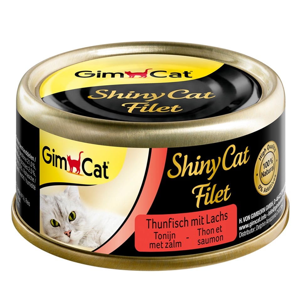 GIMCAT Shiny Cat Filet Tuna&Salmon 70g | Fera24.cz