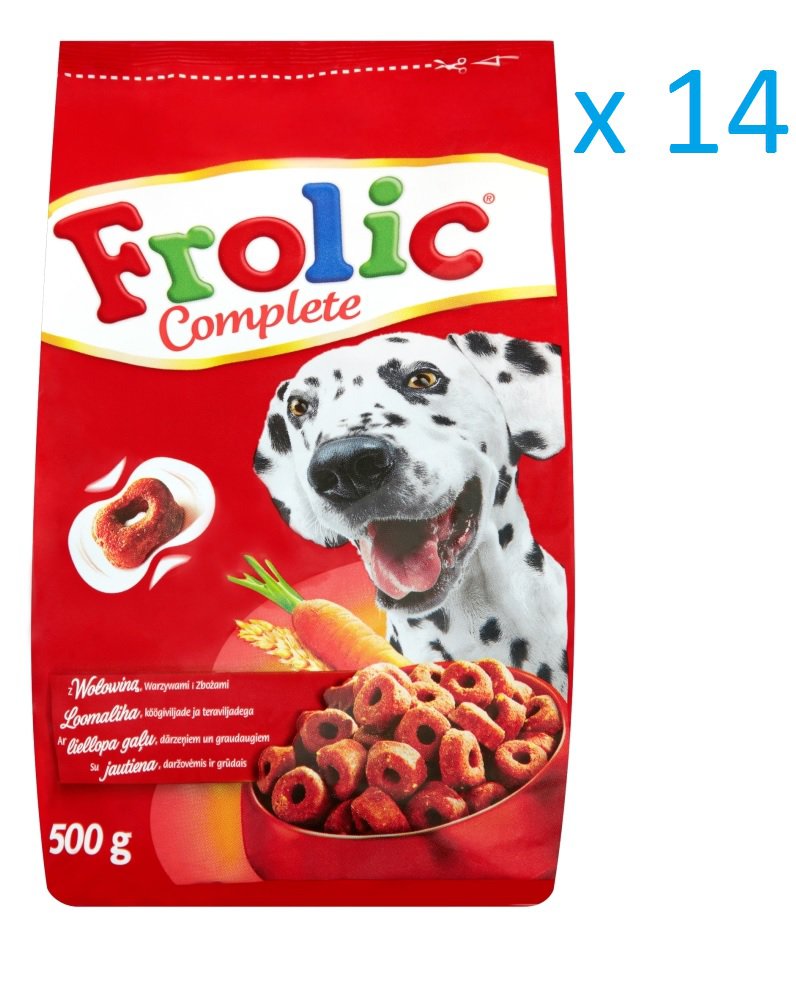 Krmiva pro psy FROLIC Wołowina i warzywa i zboża 0.5 kg x14 - cena a ...