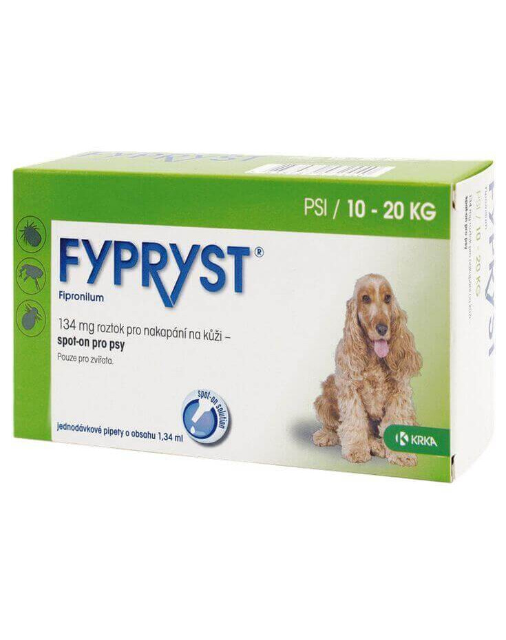 Antiparazitika pro psy KRKA FYPRYST pro psa 10-20kg (3 pipety) - cena a ...